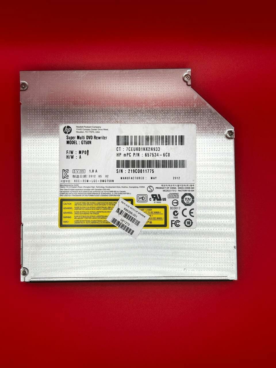 DVD-RW привод для ноутбука 12мм