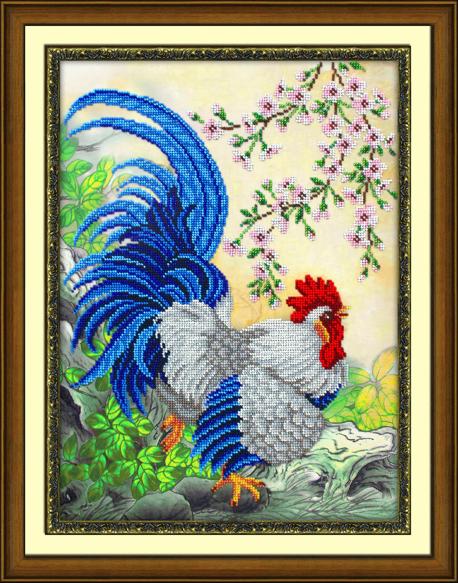 Набор для вышивания бисером "паутинка" Б-1460 Петух