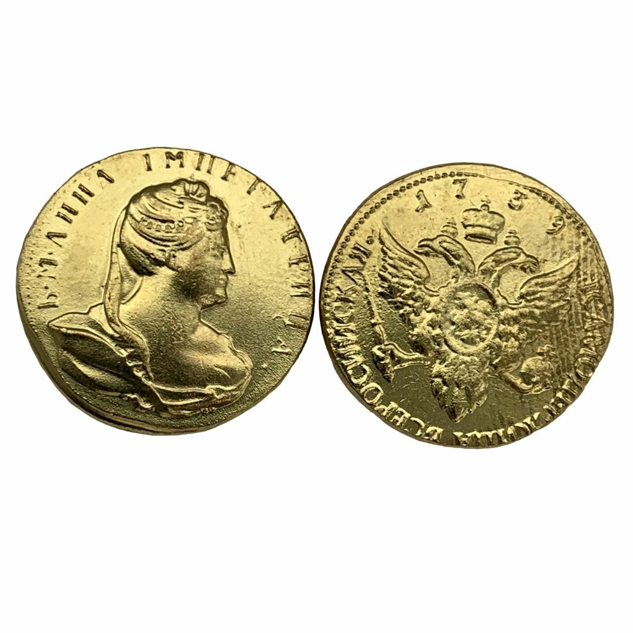 Золотой червонец Анны Иоанновны 1739 года. Коллекционная монета Российской Империи.