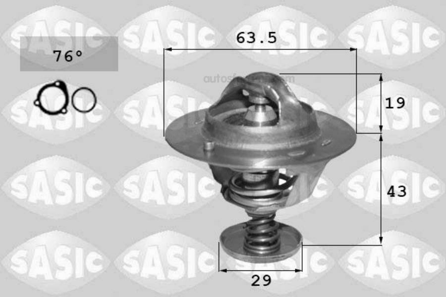 SASIC 3306142 Термостат, охлаждающая жидкость