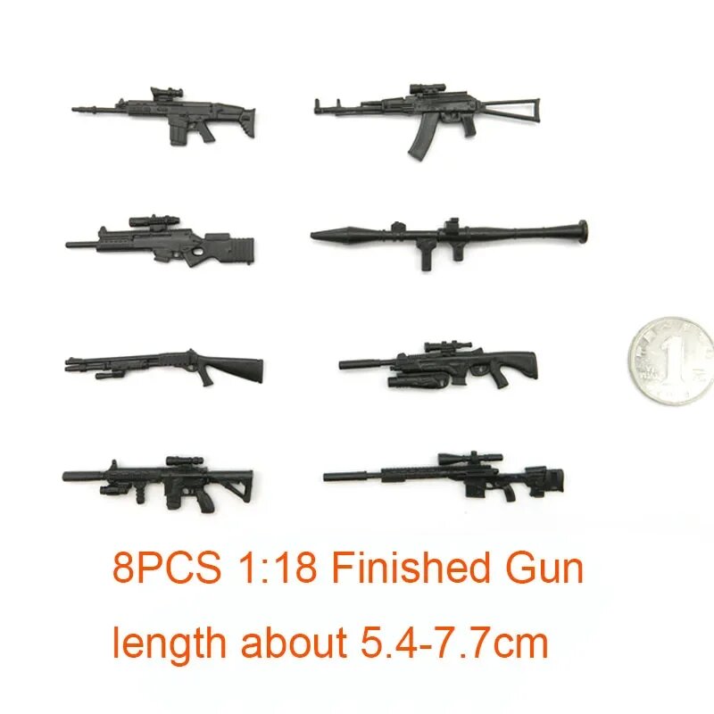 Набор игрушечных пистолетов 1/18, 8pcs