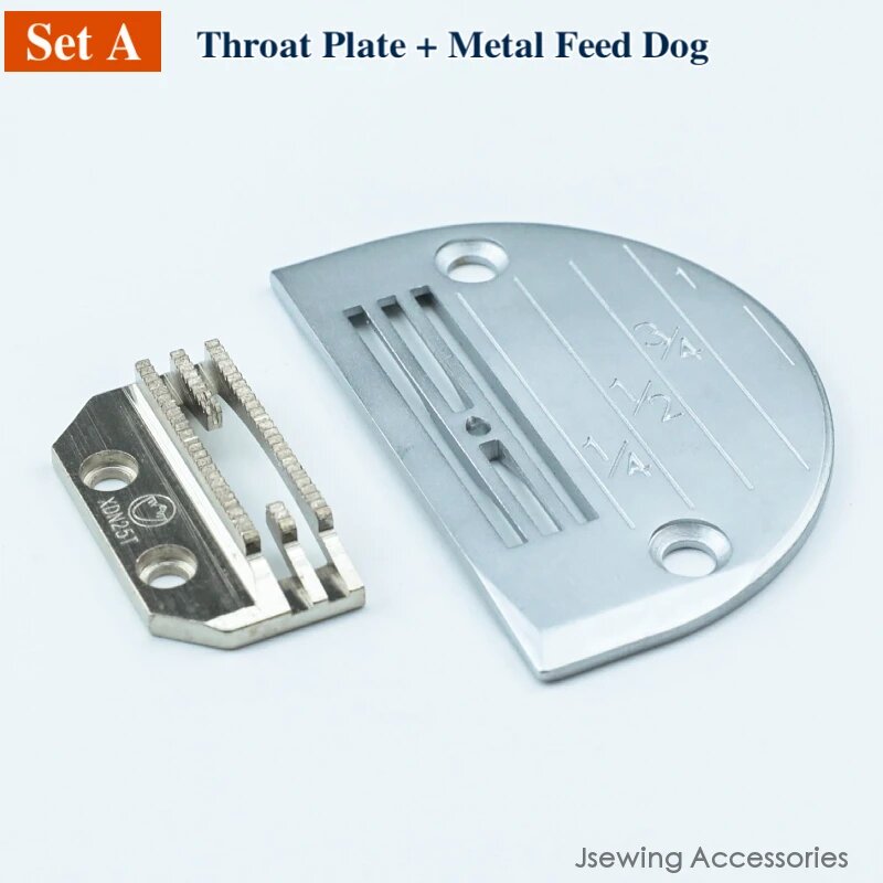 Горловая пластина для швейных машин JUKI DDL-8700-7 9000 BROTHER S7200 JACK A3 A4 E18, SET A