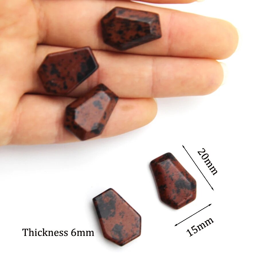 Натуральный агат 20 мм, кристалл, для дома Коричневый, 03 Golden Swan