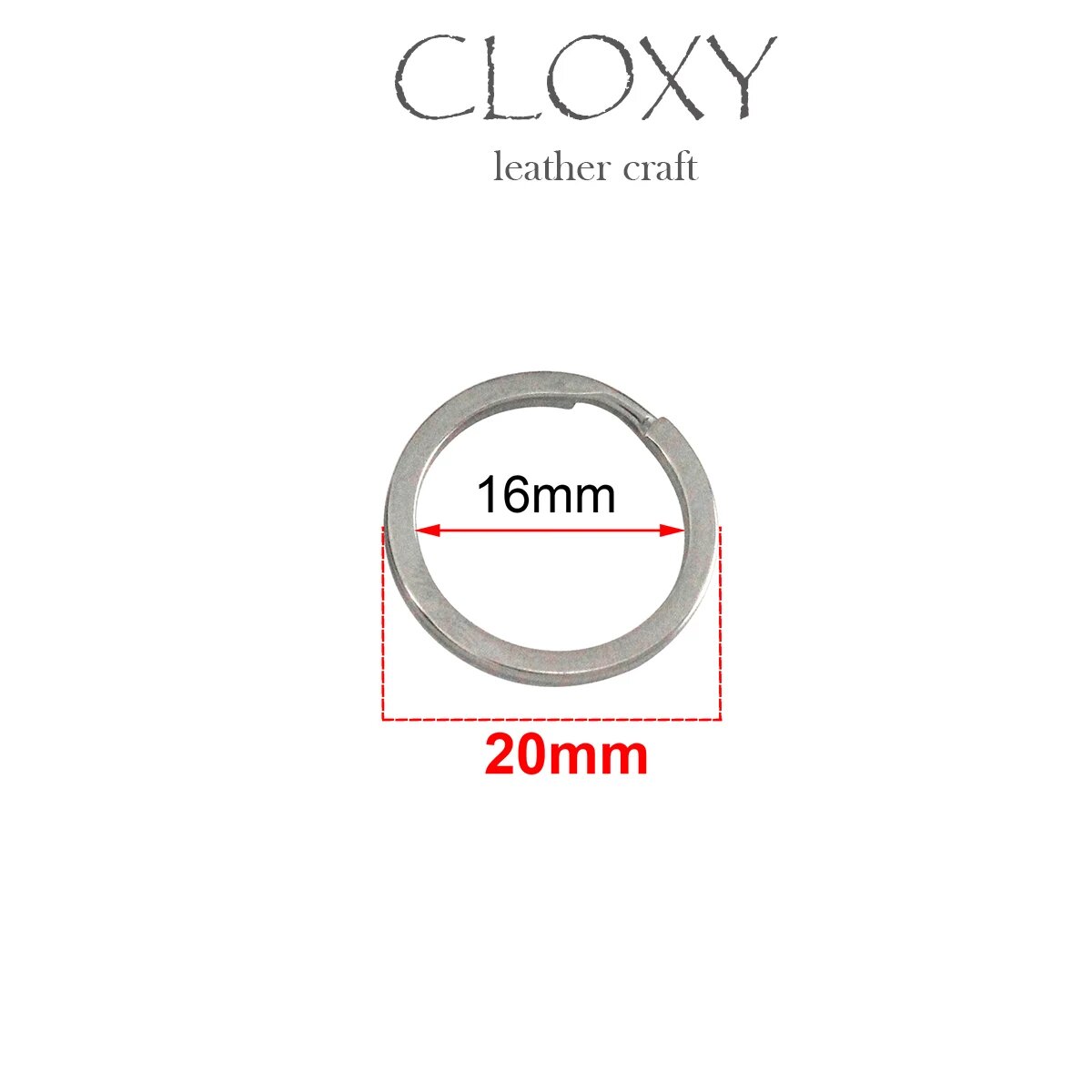 Металлические разъемные кольца CLOXY, 20mm