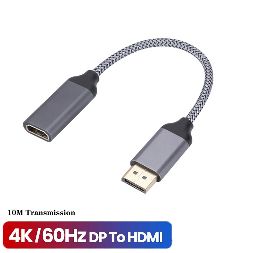 USB C — HDMI кабель 4K 60Гц DP to HDMI 4K60Hz