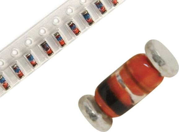 Диод MCC DL4148 Диод выпрямительный SMD 100В 0,15А 4нс MiniMELF, SOD80 1шт