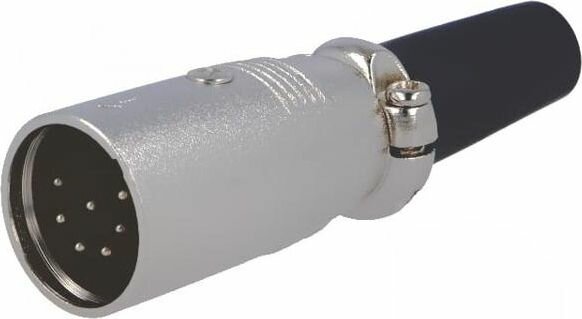 Вилка NINIGI XLR-7W XLR "папа" PIN 7 прямой на провод 1шт