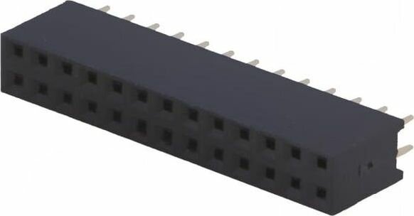 Гнездо CONNFLY DS1023-2*13S21 Гнездо штыревое "мама" PIN 26 прямой 2,54мм THT 2x13 1шт