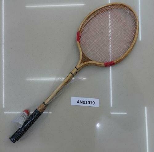 Набор для игры в бадминтон (2 ракетки, волан, дерево, в сетке) AN01019, (Рыжий кот)