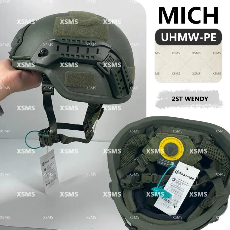 LPRED MICH - UHMWPE шлем, черный/песочный/оливковый