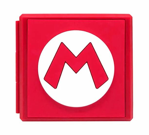 Кейс для хранения 12 игровых карт (NSW-038U) (Super Mario Буква М)