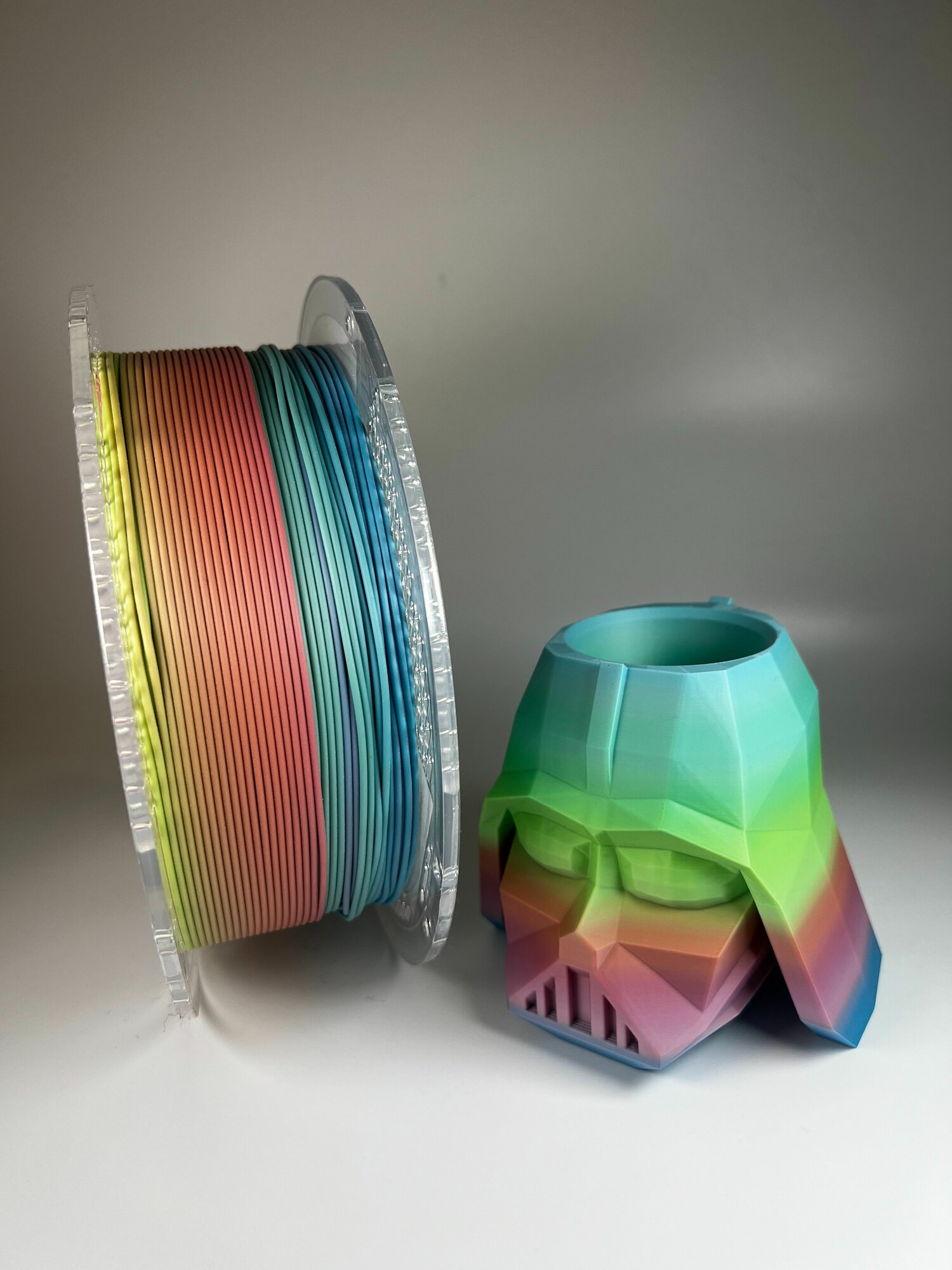 Филамент (пластик) Sting3D PLA PRO Macaroon Matte Rainbow (Радужный матовый) для 3d принтера
