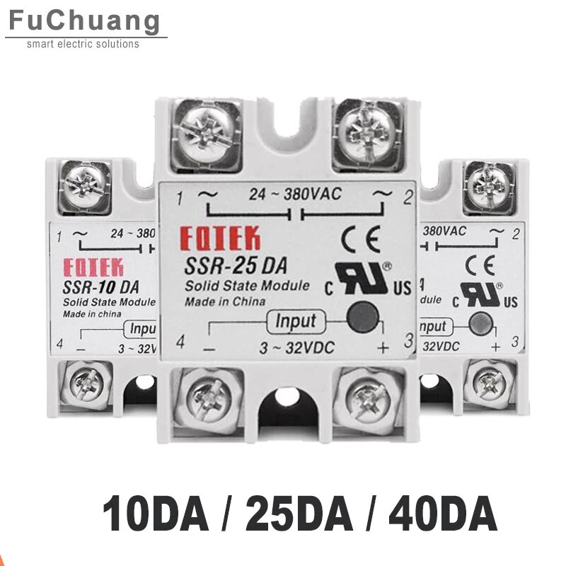 Твердотельное реле SSR 10-60А, 60A, AC to AC