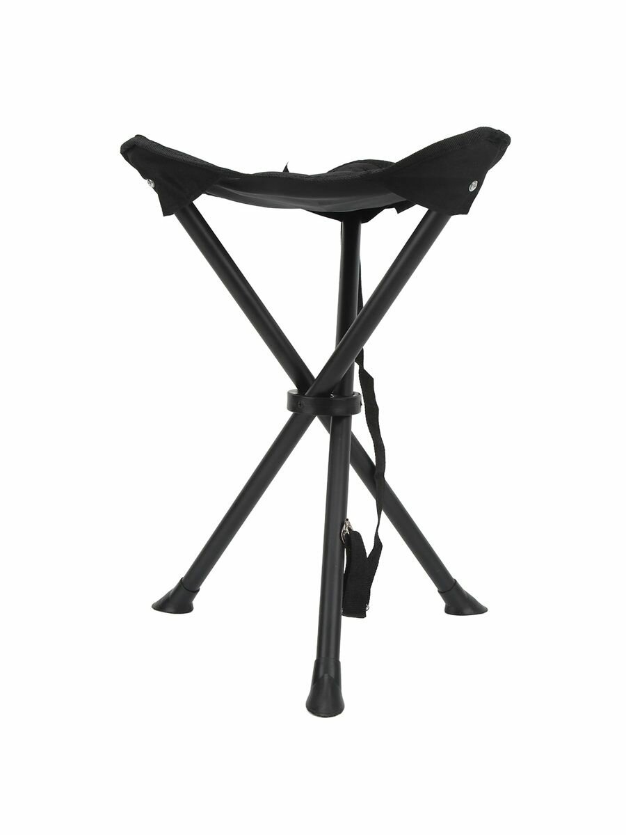 Портативный складной стул штатив 200 кг пропускная способность Anti Slip Black для открытого кемпинга Пикники