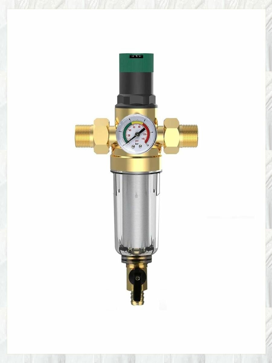 Steadfast-Фильтр Обратной Промывки С Регулятором Давления И Манометром
