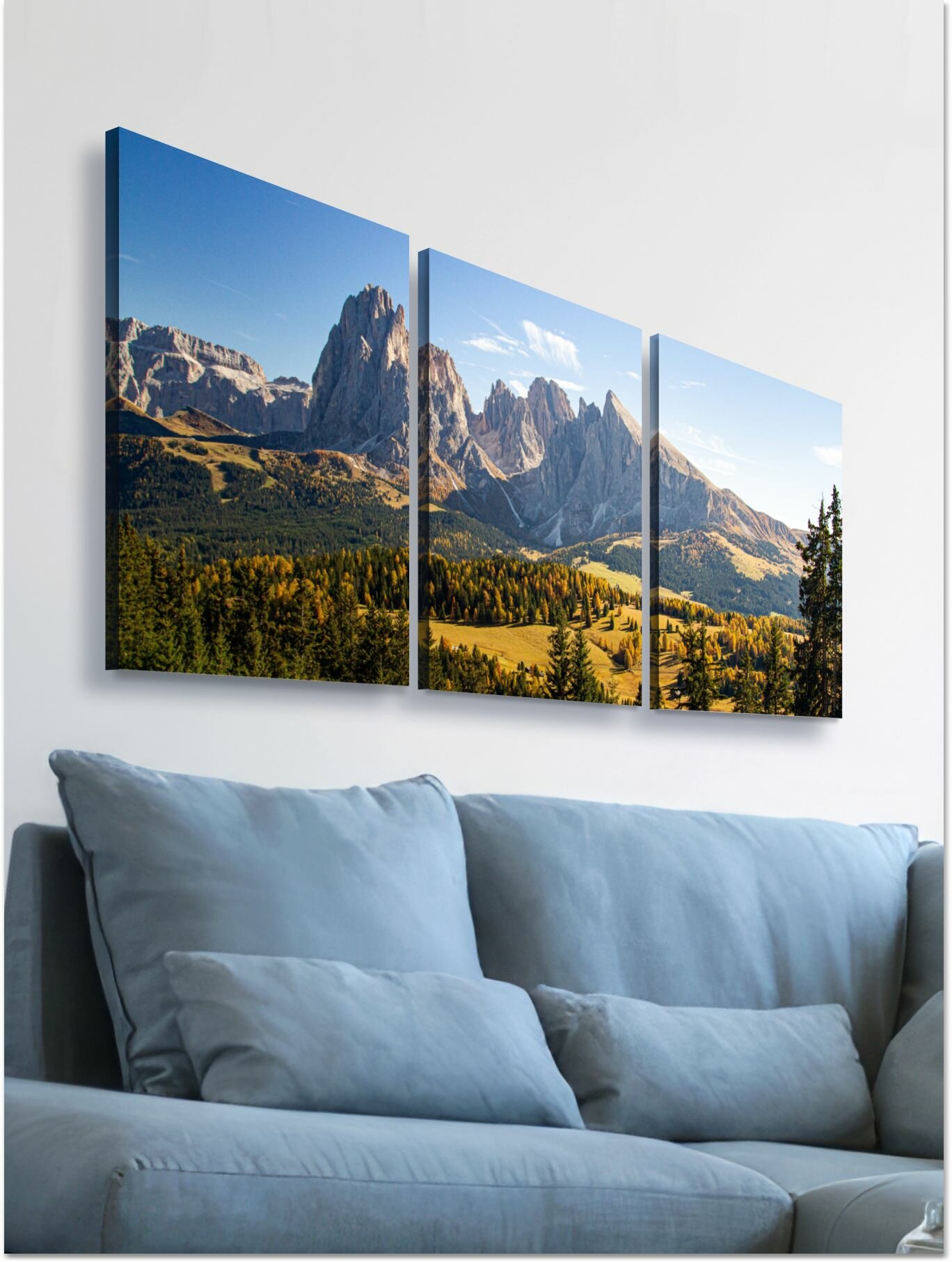 Картина Золотое подножье модульная 50x70см 3шт.