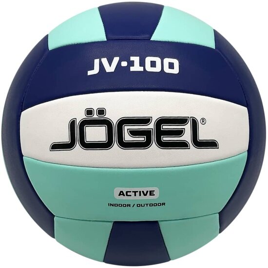 Мяч волейбольный Jogel JV-100, синий, мятный