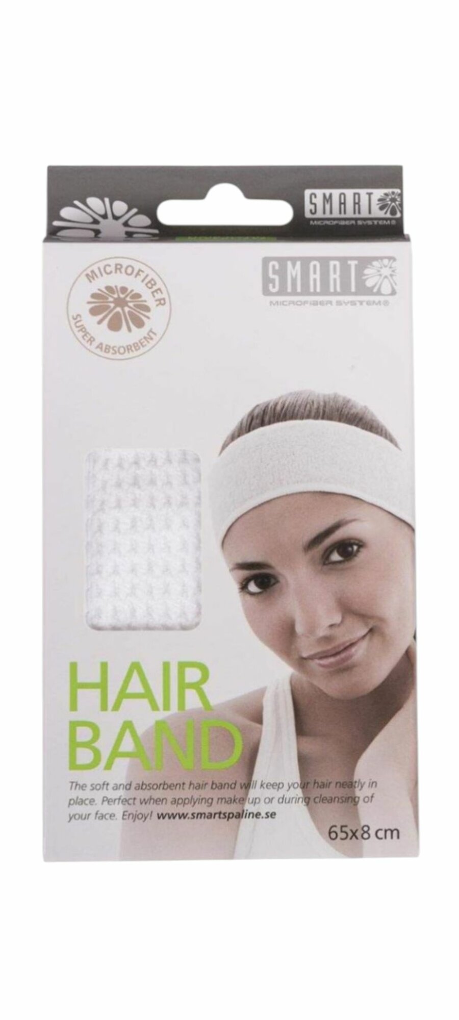 Повязка для волос SMART Microfiber System, женская, микрофибра, белая