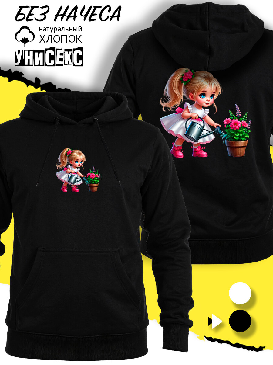 Худи SMAIL-P Толстовка свитшот девочка с цветами
