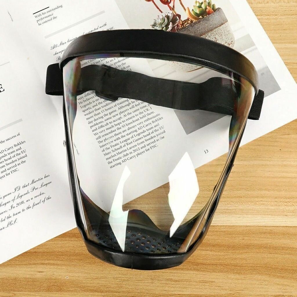 Щиток защитный лицевой прозрачный, слесарная маска