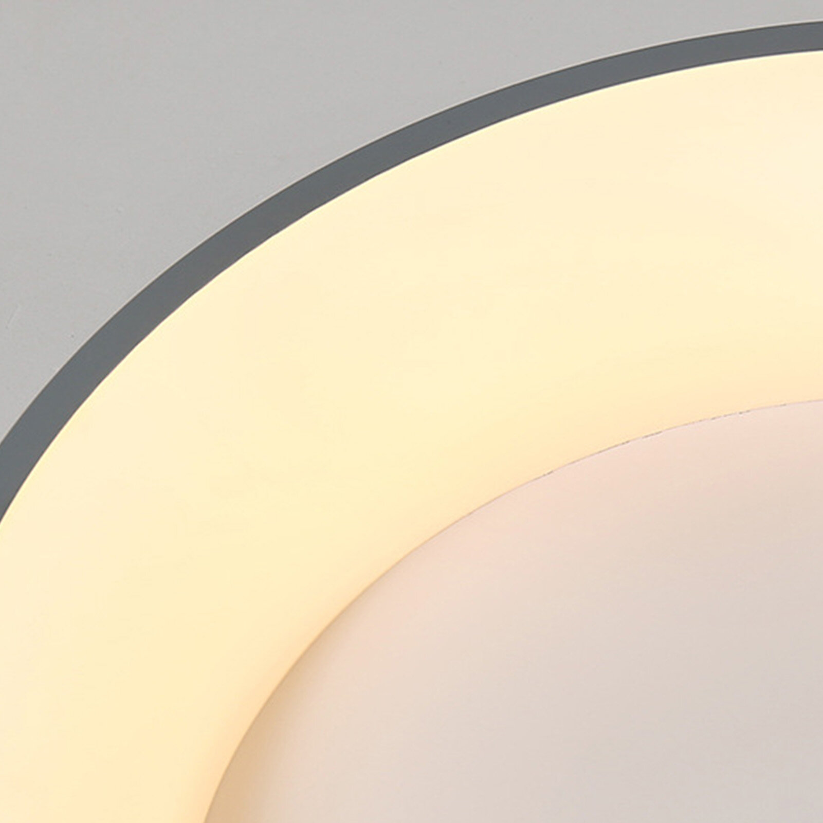 Потолочный светильник для спальни, монтируемый вровень с поверхностью, светодиодный, современный, простой, теплый, романтический, 100 265 В, серый, 40 см