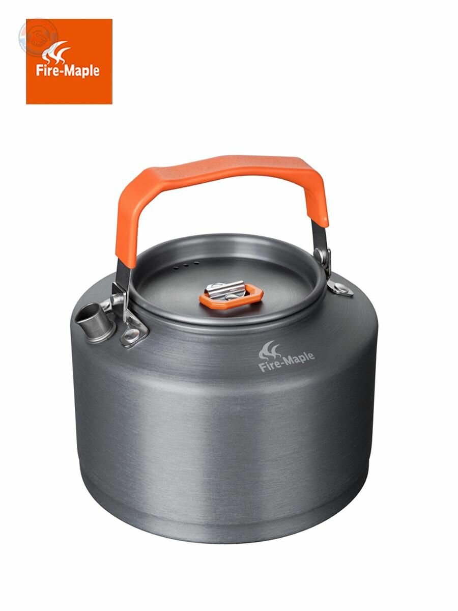 Теплообменный походный чайник FIRE-MAPLE T4, 1.5 л, лёгкий кемпинговый котёл для быстрого кипячения воды на природе, туристическая посуда для кофе и еды