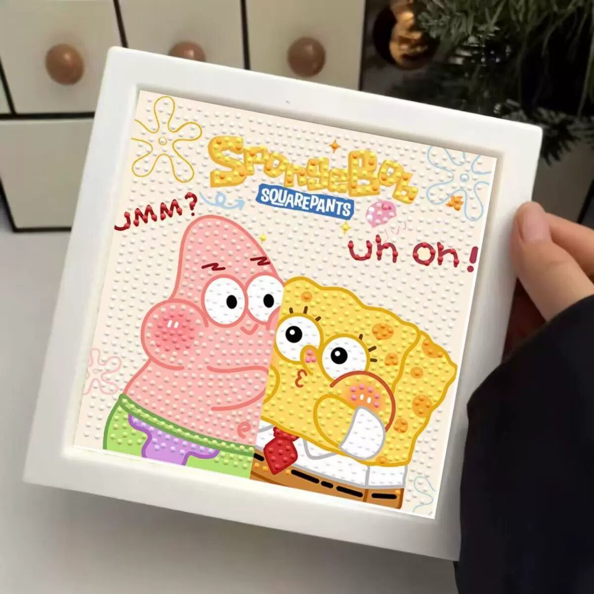 DIY картина из алмазов с пластиковой рамкой, 17см x 17см, тема 'Лучший друг' для пар
