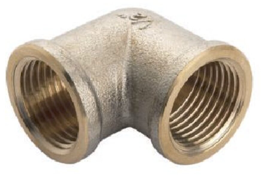 Уголок резьбовой латунный Frap F324.0404 Г-Г, 1/2"