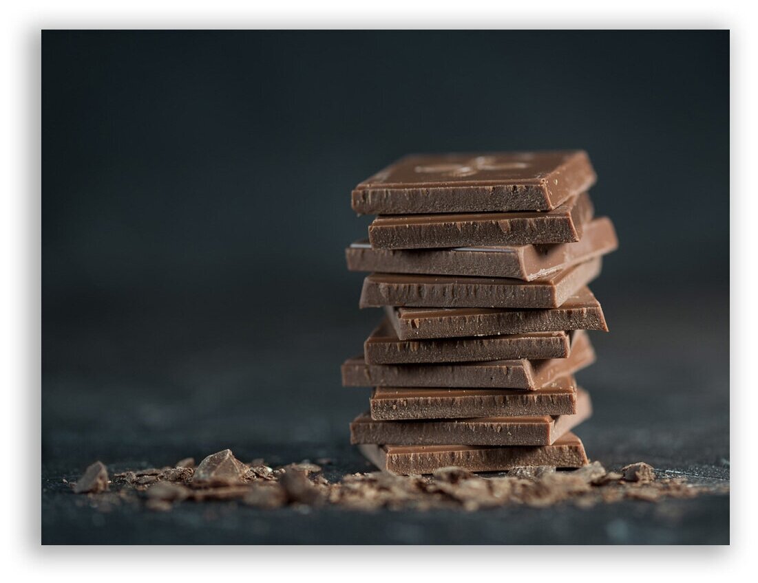 Постер на бумаге / Chocolate on the table / Шоколад на столе