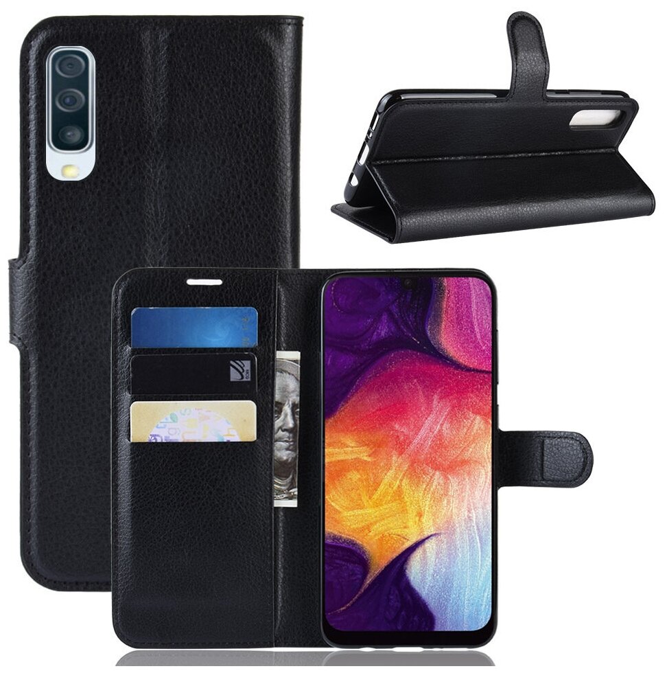 Чехол-книжка PRESTIGE с функцией подставки для Samsung Galaxy A50 / A30s / A50s черный
