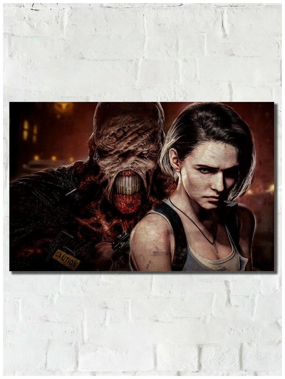 Картина интерьерная на рельефной доске ОСП Игра Обитель Зла - 6240 Г