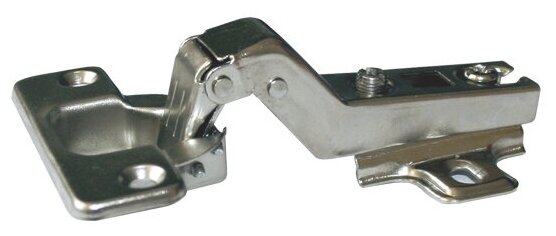 Петли мебельные Slide-on, цинковый сплав, 2 шт, хромированные, угол 30°