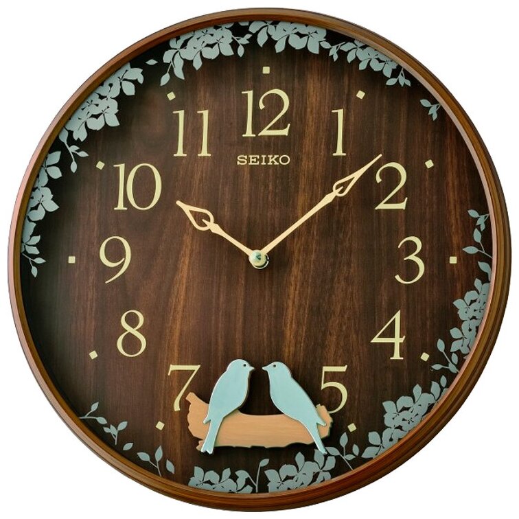 Настенные часы SEIKO QXC237BN с подвижными птичками