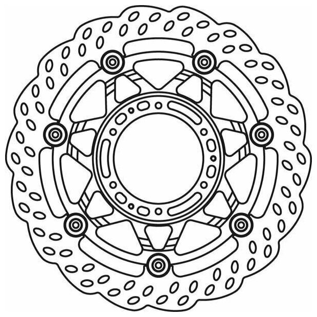 Тормозной диск GOLDfren 601-517F1 кросс STX98, MSW265, FMD0411, VR1171