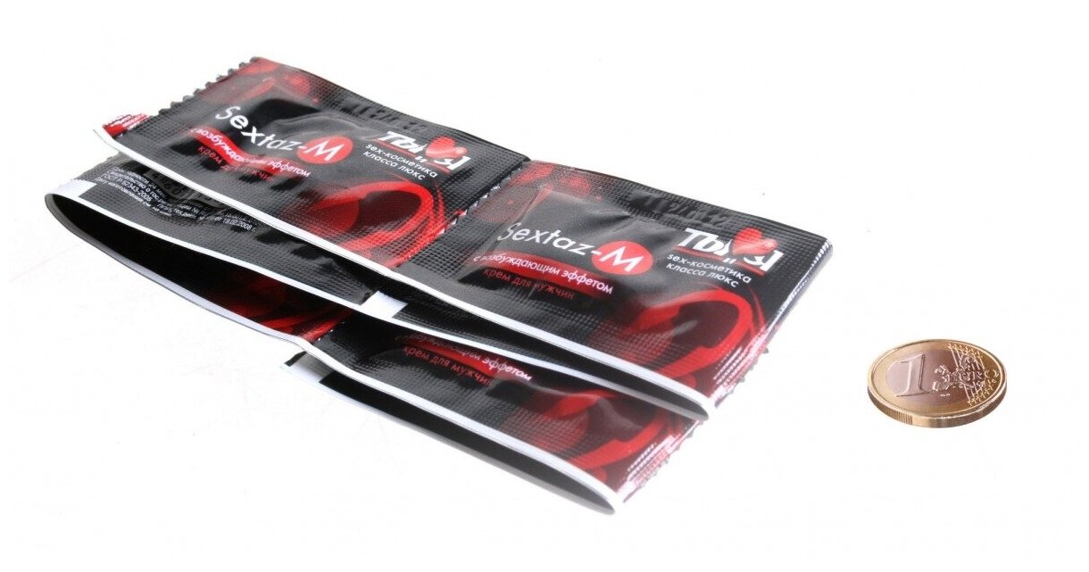 Возбуждающий крем для мужчин Sextaz-M c разогревающим эффектом (1,5 г)