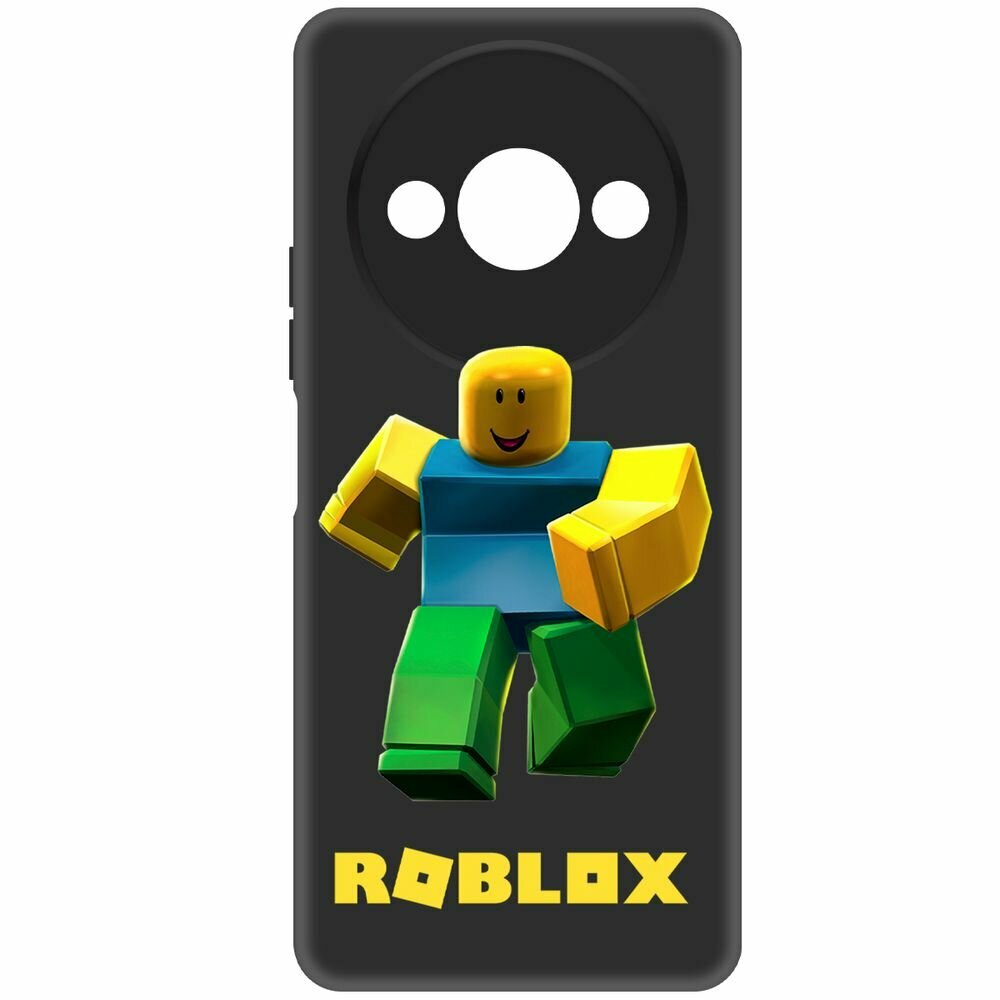 Чехол-накладка Krutoff Soft Case Roblox-Классический Нуб для Xiaomi Redmi A3 черный