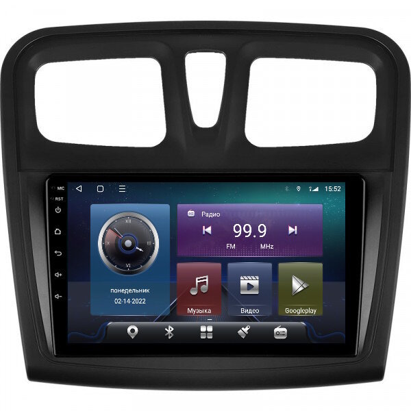 Магнитола CRS-300 Рено Логан 2, Сандеро 2, Renault Logan, Sandero STEPWAY 2014-2022 - Android 13 - Процессор 8 ядер - Память 6+128Gb - Carplay - DSP 36 полос - 4G(Sim)