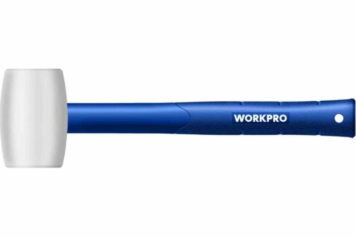 Резиновая киянка WORKPRO 450г, белая WP241040