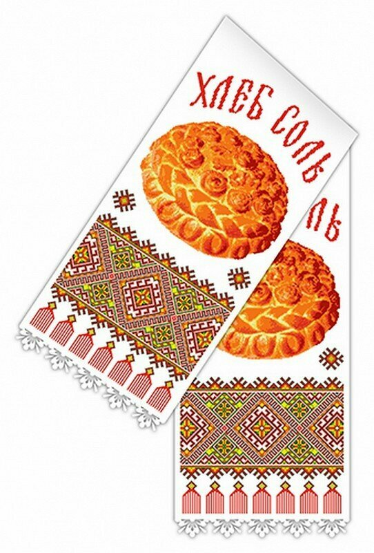 Набор для вышивания Каролинка #КРКН-2011 Рушник, Несчетный крест, 37 х 200 см