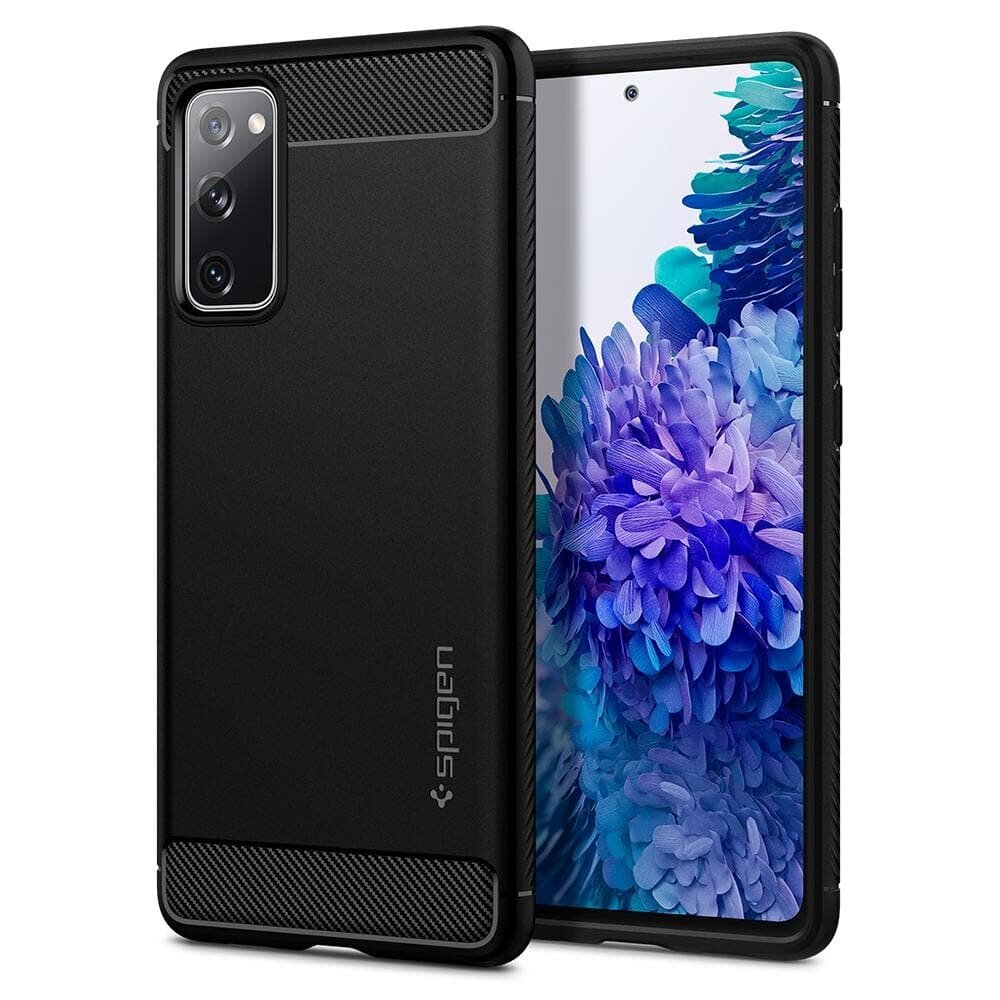 Прочный чехол для Galaxy S20 FE - Spigen - Rugged Armor - Черный - ACS01847