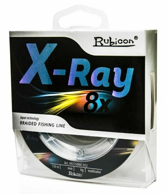 RUBICON Леска плетеная RUBICON X-Ray 8x 150m multicolor, 0,25 mm