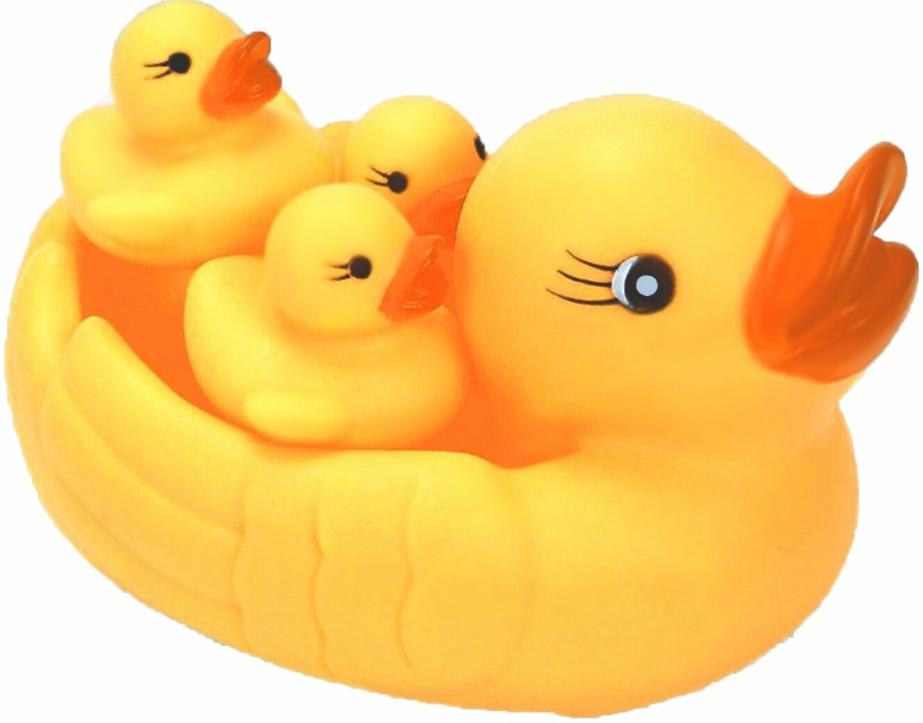 Набор игрушек "Мыльница: Утки" для игры в ванне с пищалкой, детские развивающие игрушки для купания, подарок малышу, 4 штуки, 10 см