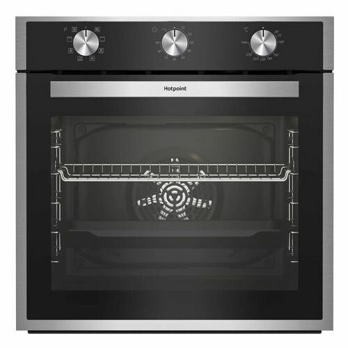 Духовой шкаф HOTPOINT FE9 814 H IX, нержавеющая сталь/черный
