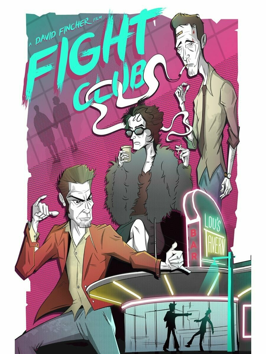 Постер "Бойцовский клуб. Funny art"