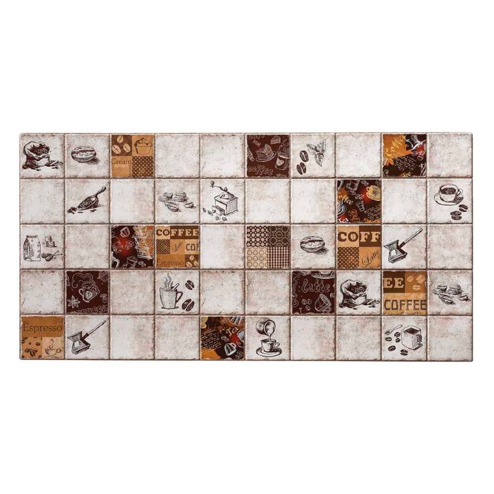 Панель ПВХ 964х484х3 мм цифровая печать Grace плитка эспрессо 0,47 кв. м