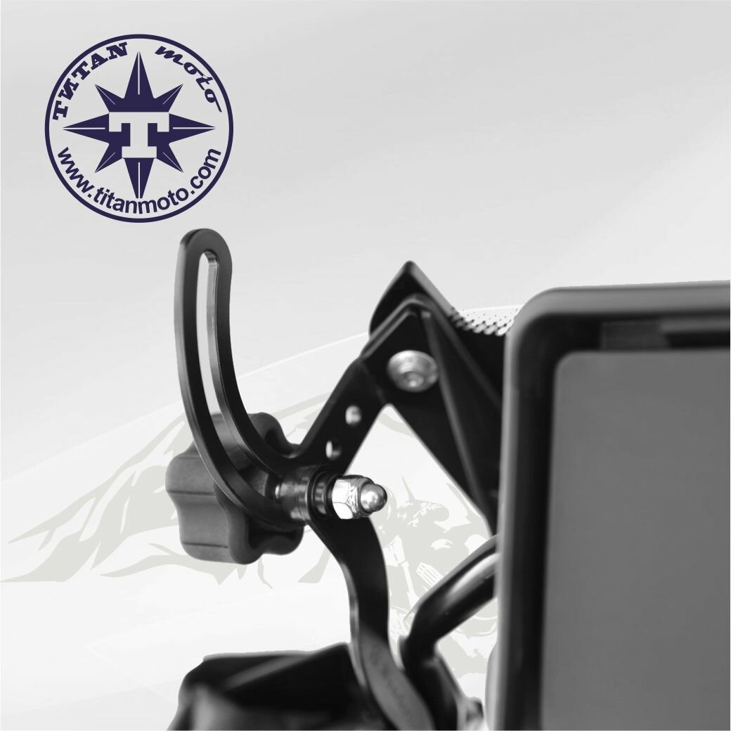 Усилитель ветрового стекла для BMW R1250 / R1200, Нерж сталь, Черный. Титаn Moto
