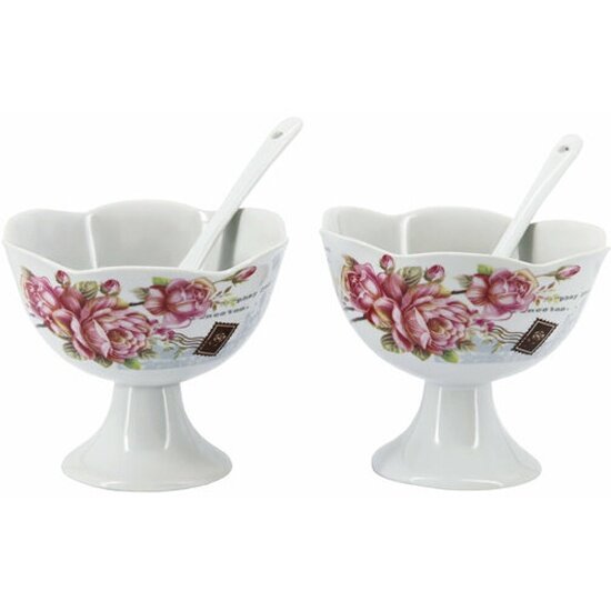 Набор Rosenberg креманок с ложками-R-060155