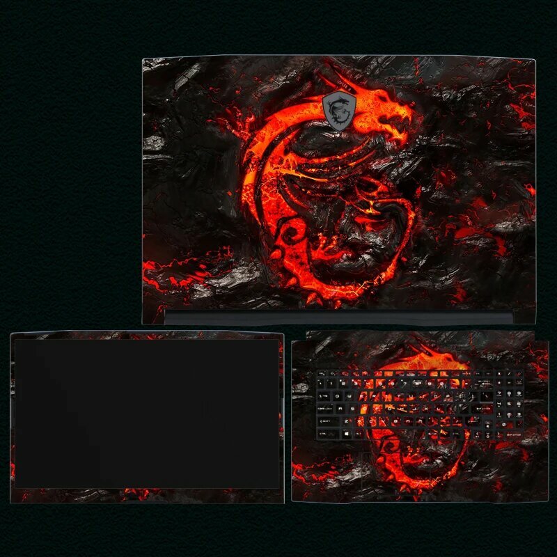 Наколейка на ноутбук MSI GF76, MSI-03-P3, дизайн с драконом