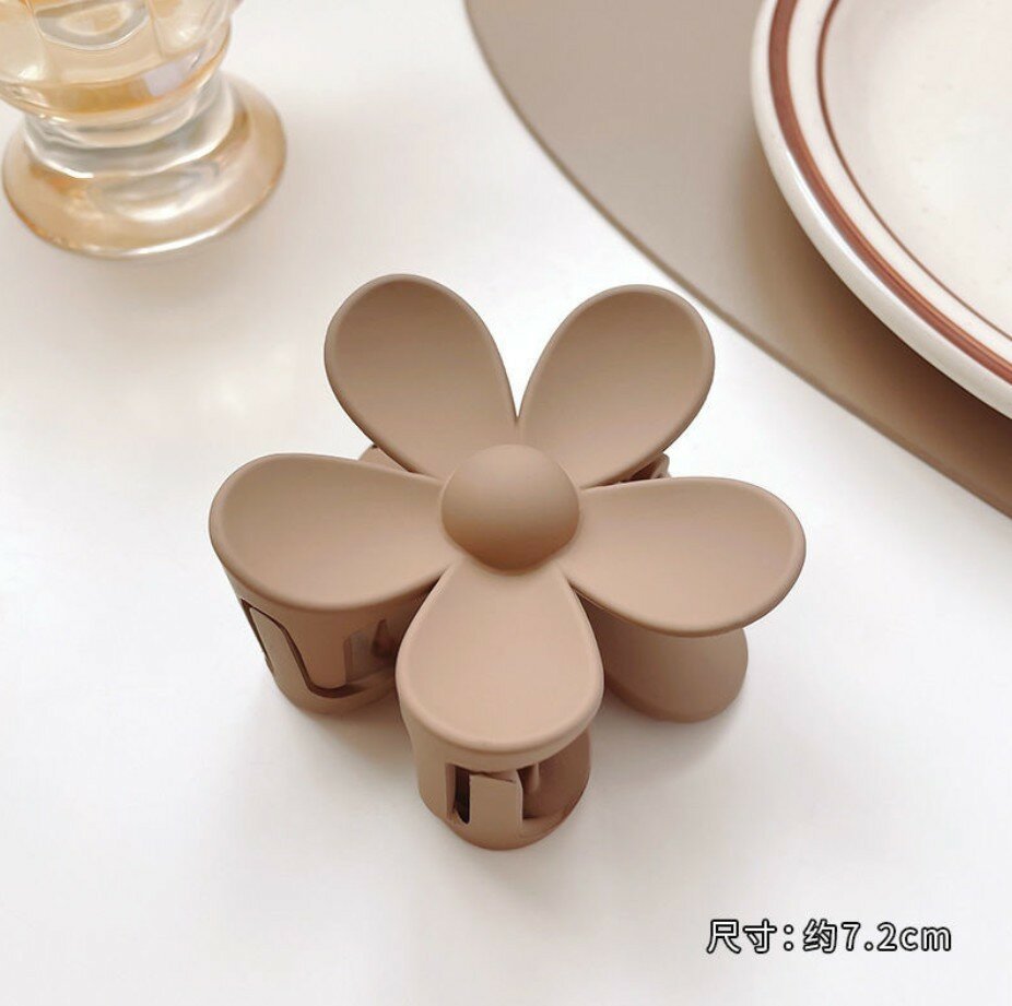 Заколка-фиксатор "Акулья пасть", женская, цвет хаки