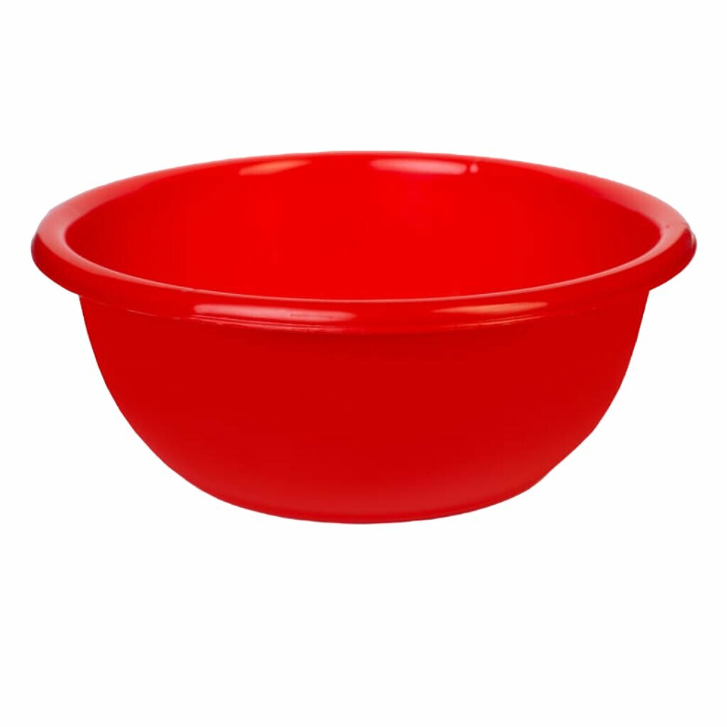 Таз пластиковый Sparkplast IS40007/3 9 литров круглый красный для воды и стирки